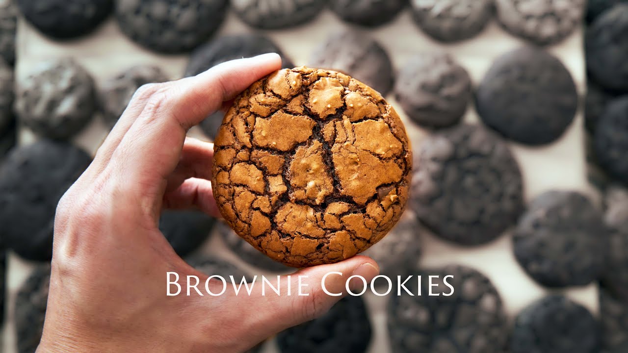 I just baked the best brownie cookies!