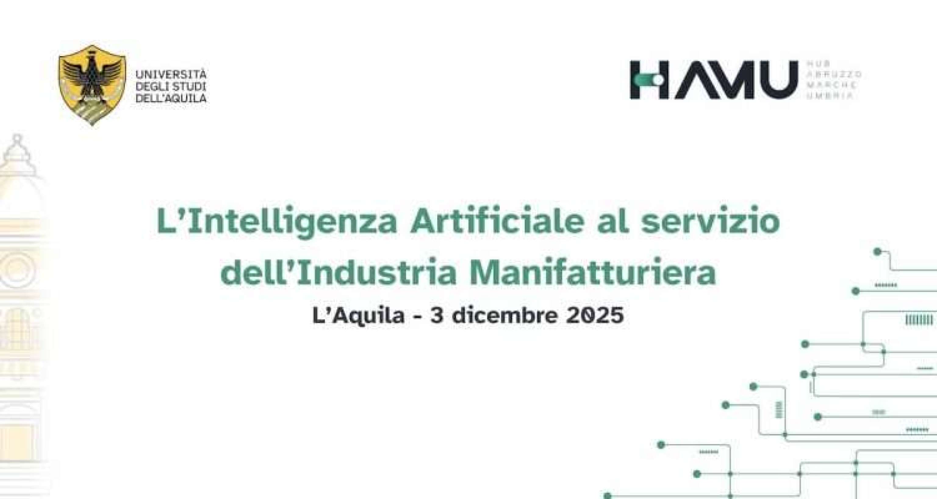 Industria e IA, confronto all'Aquila con aziende e Ateneo