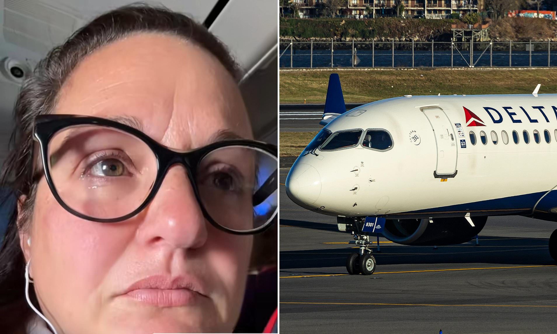 Plane passenger left in tears after reading seatmate's text about her ...