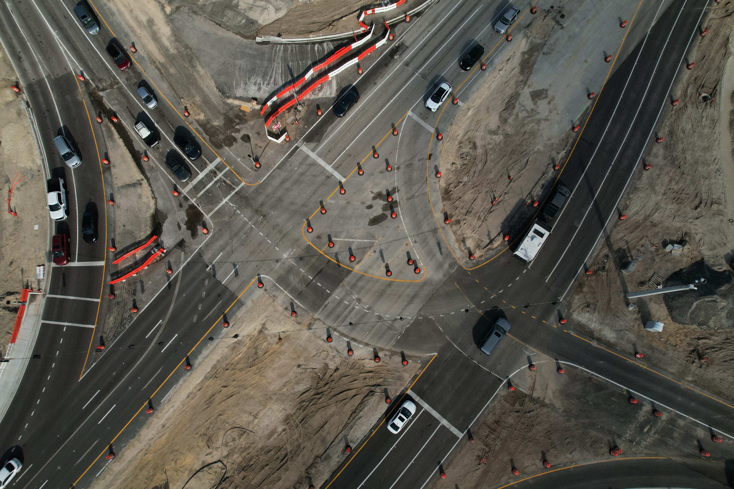 Drone video: Collier County's first I75 diverging diamond taking shape