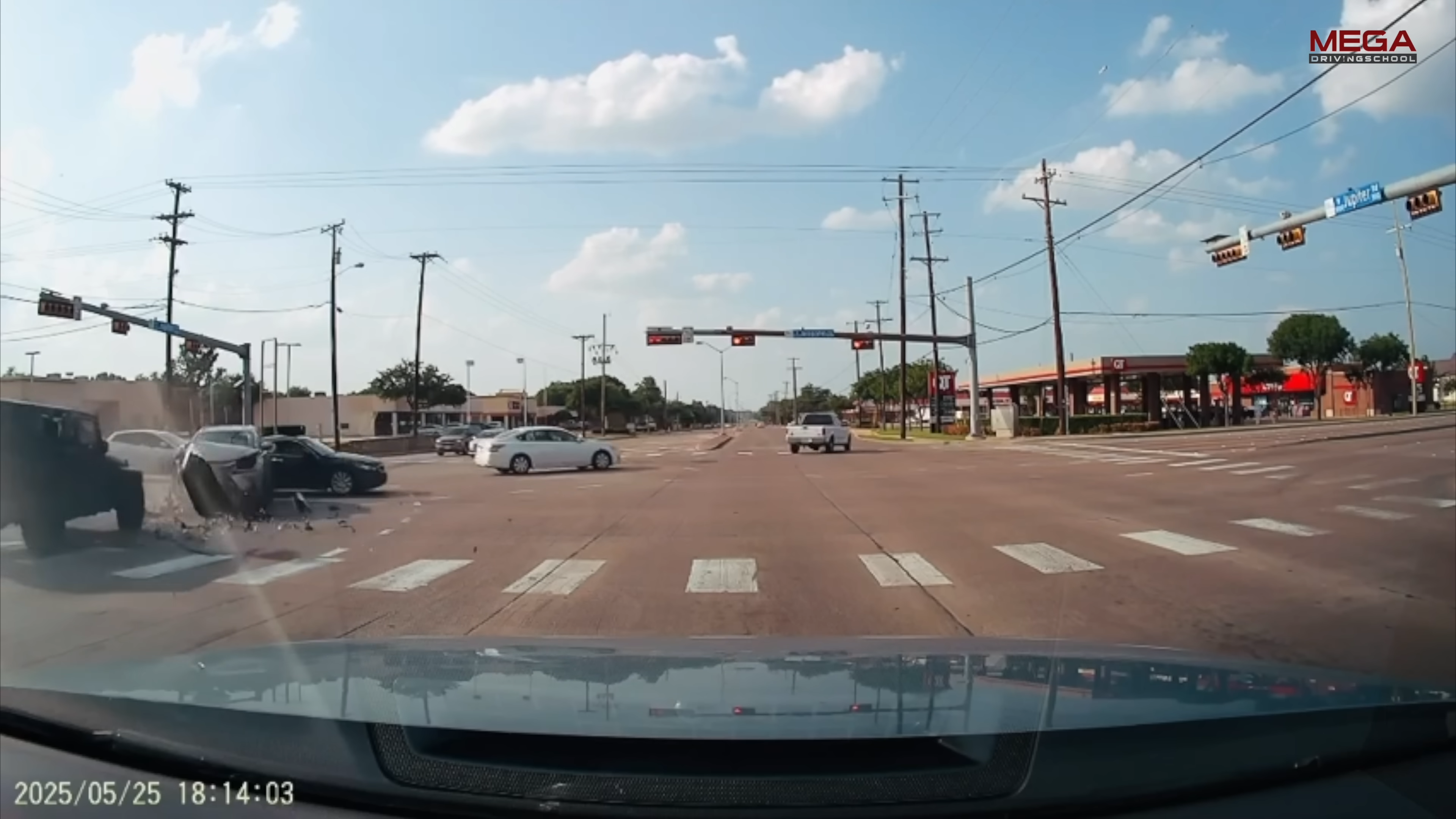 Left turn gone wrong leads to a violent roadway collision