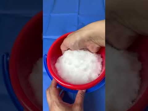 Making instant snow at home for four dollars