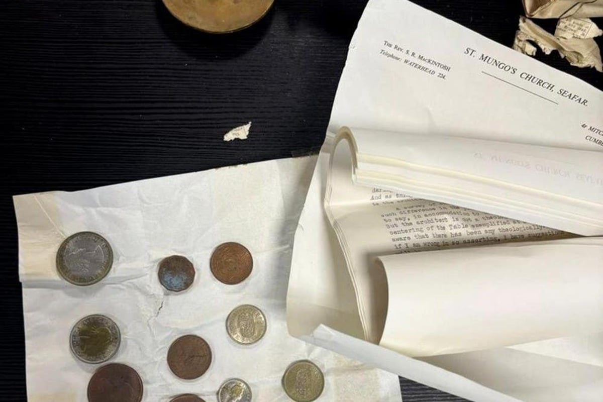 Time capsule found in rubble of landmark church following 'deliberate' fire