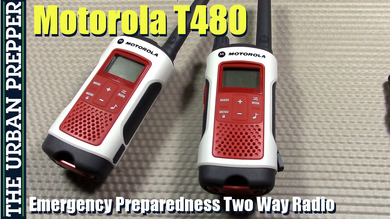 Reviewing Motorola T480 emergency preparedness Talkabout radio