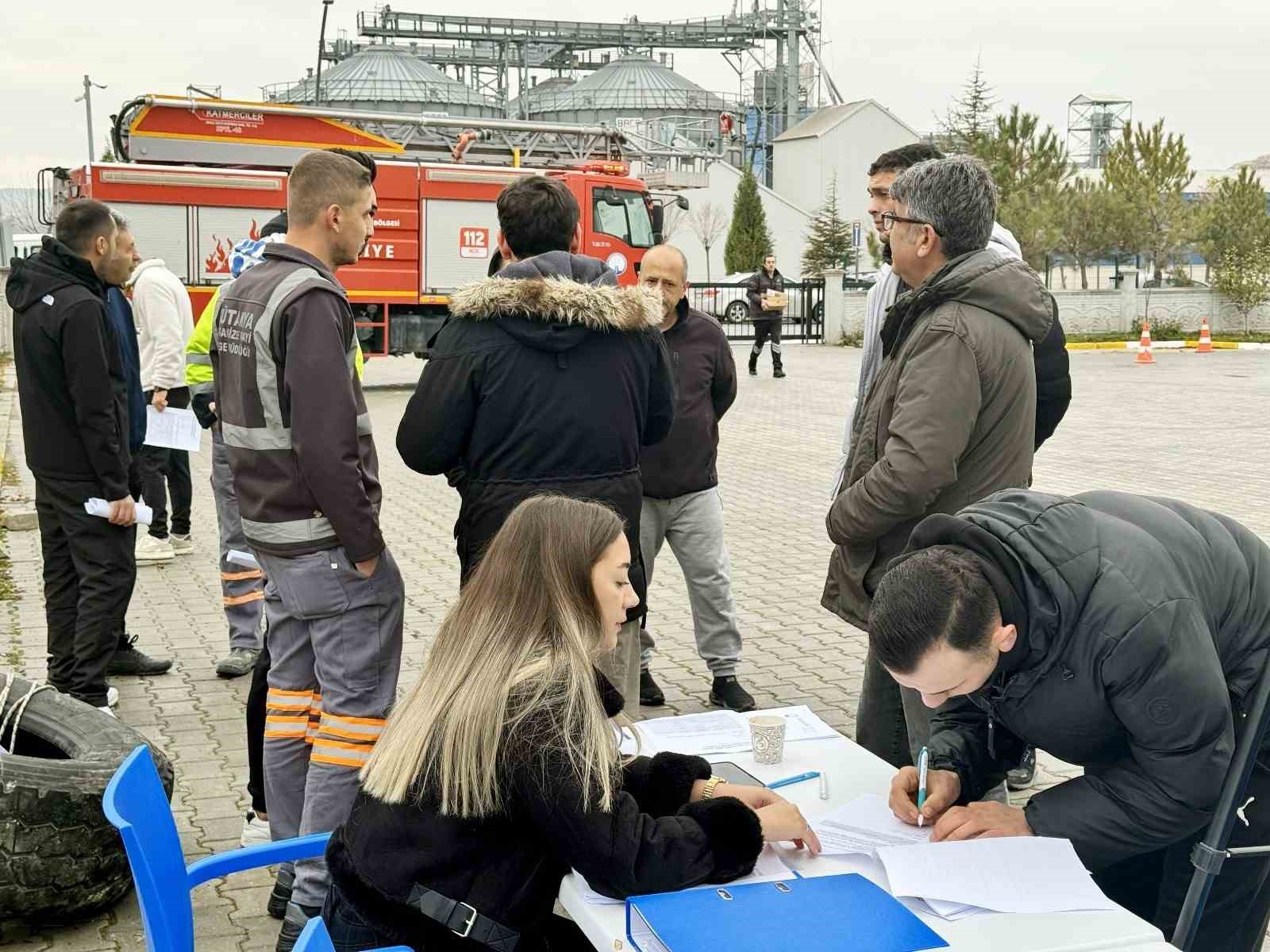Kütahya OSB’de itfaiye birimi için personel alımında uygulamalı etap ...