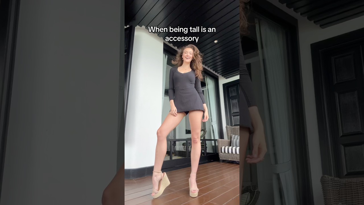 Tall girls show confidence and charm