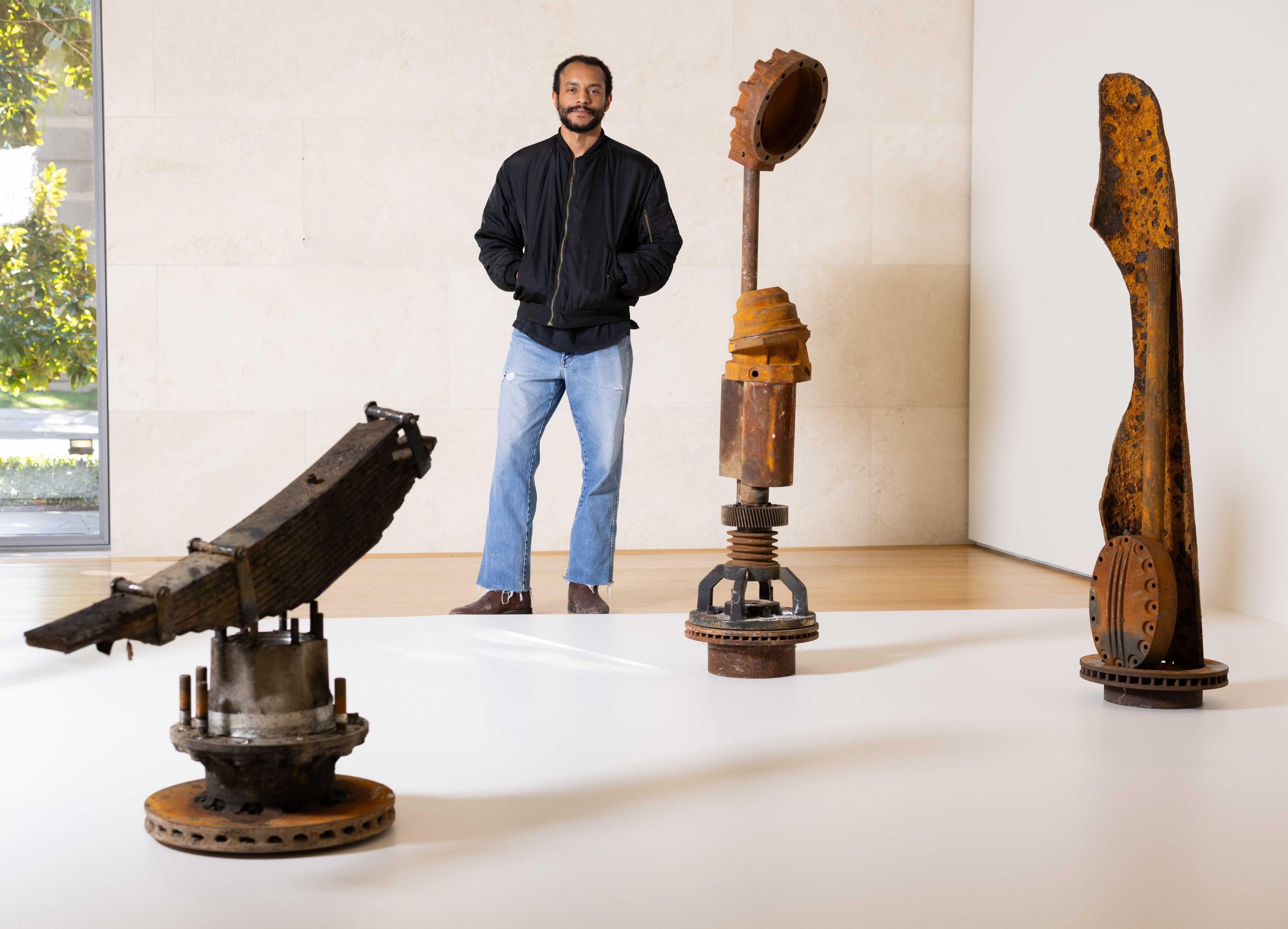 This North Texas native’s scrap metal sculptures are at the Nasher