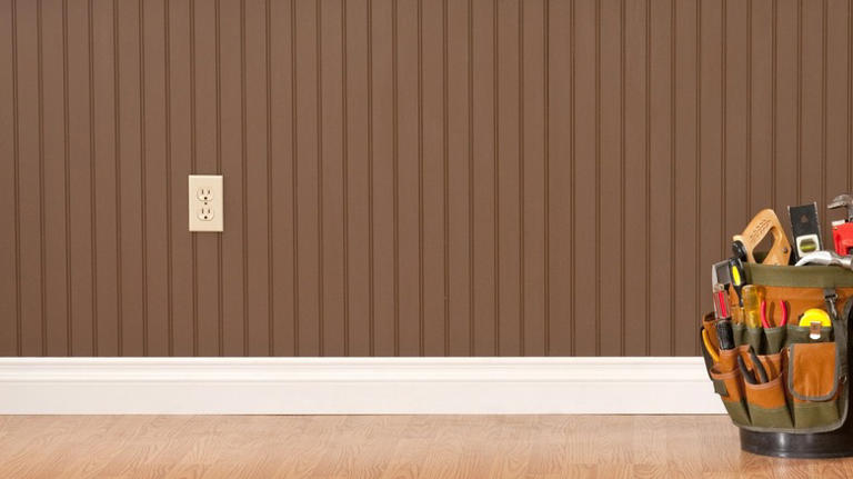 The smart beadboard hack that makes cutting around outlets so much easier