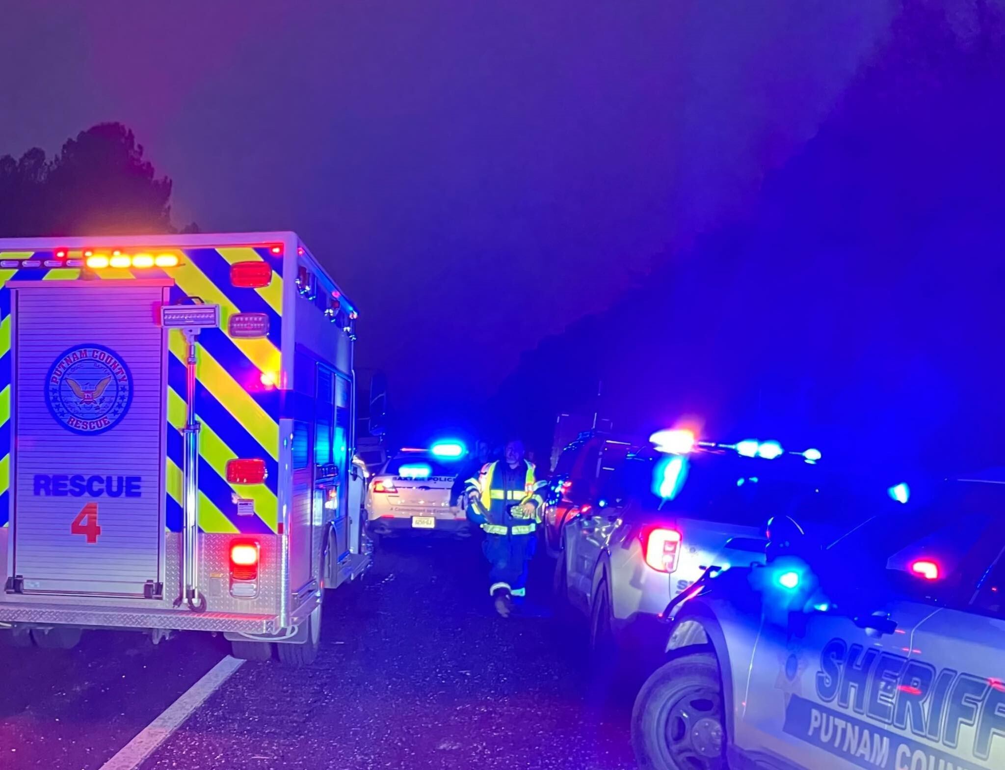 Deadly crash involving commercial vehicles, tour bus shuts down ...