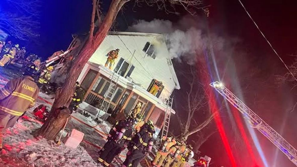 Multiple fire crews respond to house fire in the Town of Fleming