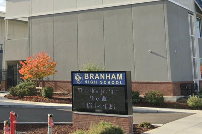 Outrage after California high school students form 'human swastika'