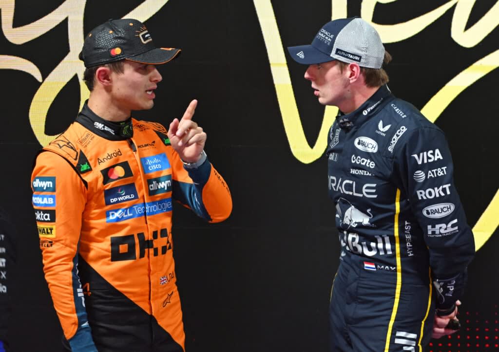 Lando Norris has different view to Max Verstappen on Lewis Hamilton’s ...