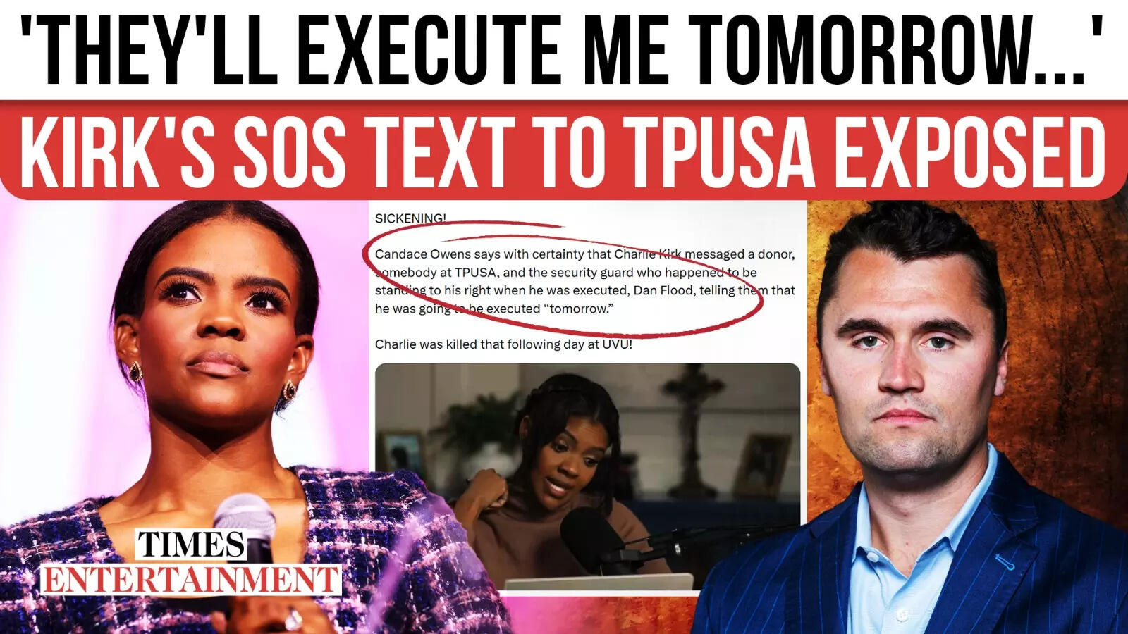 'Execute tomorrow...': Candace Owens claims Charlie Kirk sent alarming ...