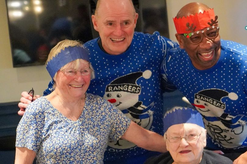 Glasgow seniors enjoy Christmas lunch at Ibrox as ex-Rangers stars join ...