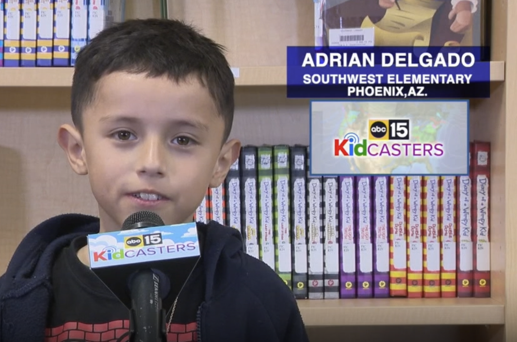 Kidcaster Adrian gives your Tuesday morning forecast from Southwest Elementary School