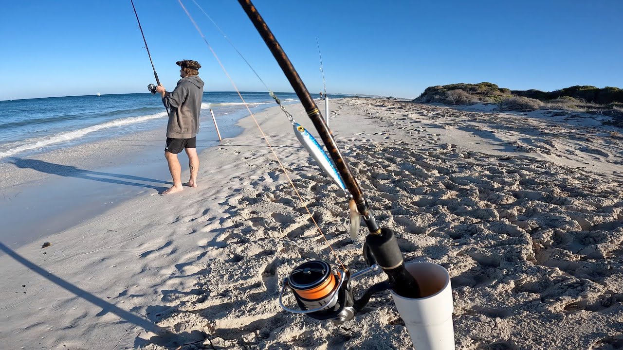 Fishing lures off the beach