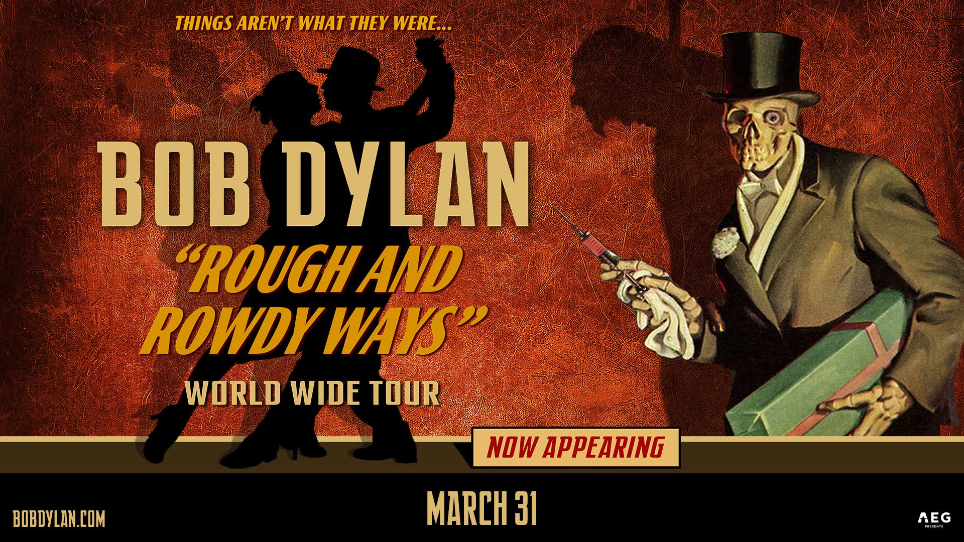 Bob Dylan concert tickets for Ball State's Emens Auditorium on sale