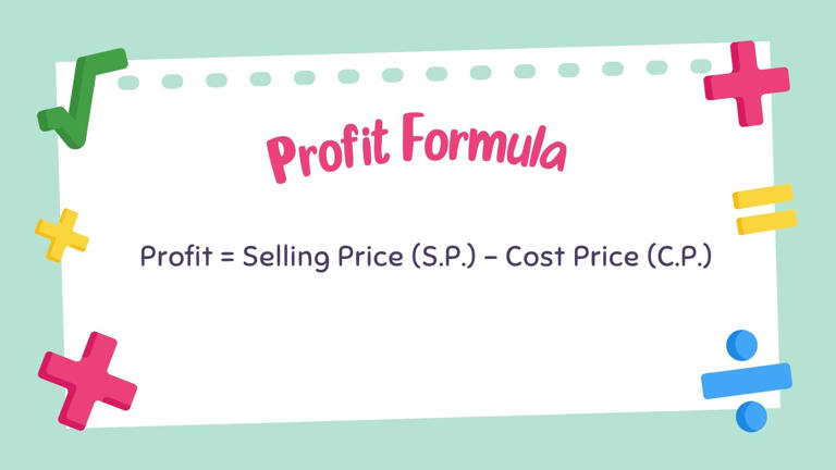 Formula of the day: Profit formula with examples