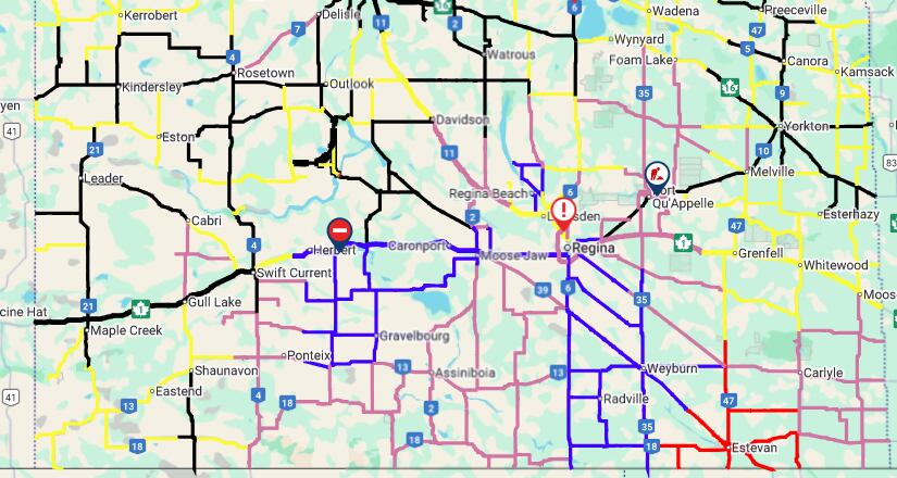 Sask. Highway Hotline reports icy road conditions across southern ...
