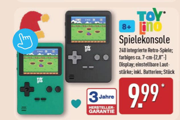 Für 9,99 Euro: Aldi verkauft Game-Boy-Alternative mit 240 Spielen