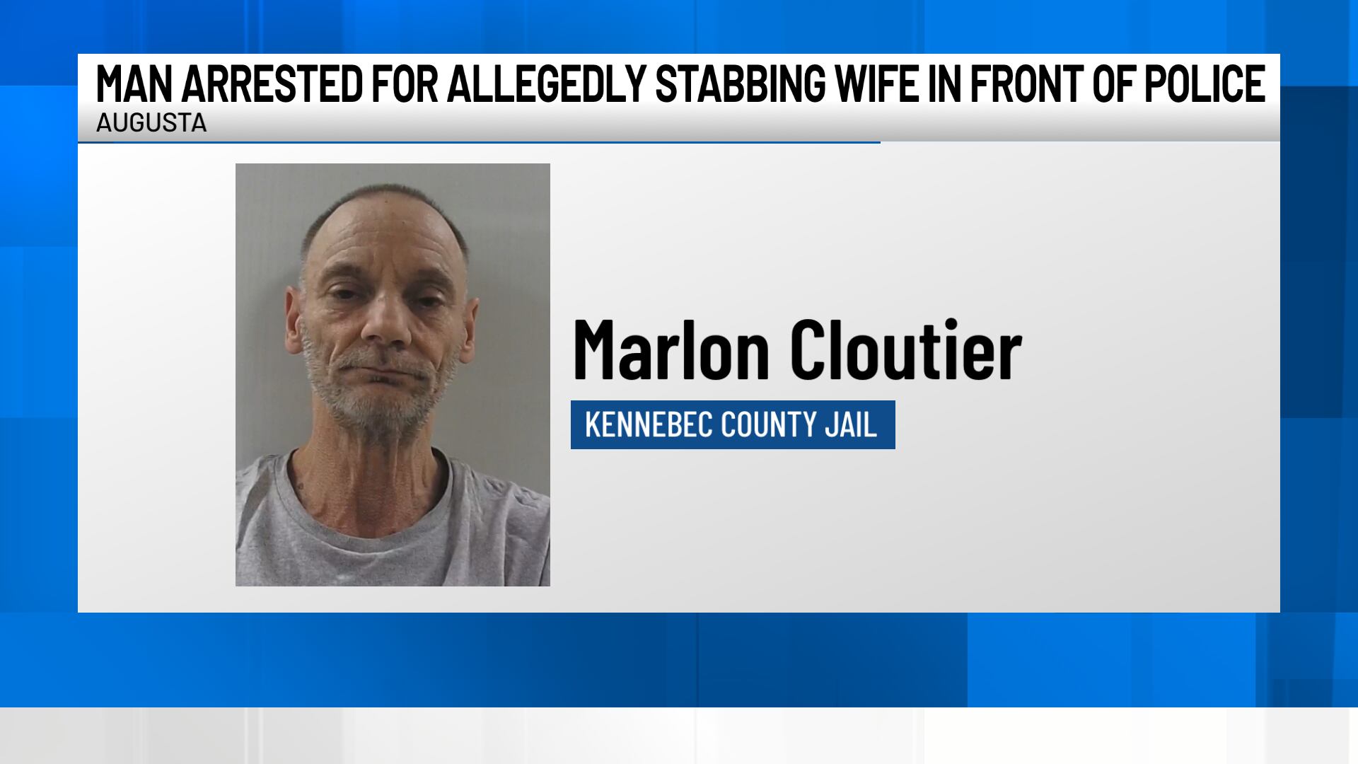 Augusta man charged after stabbing wife in the presence of police officer