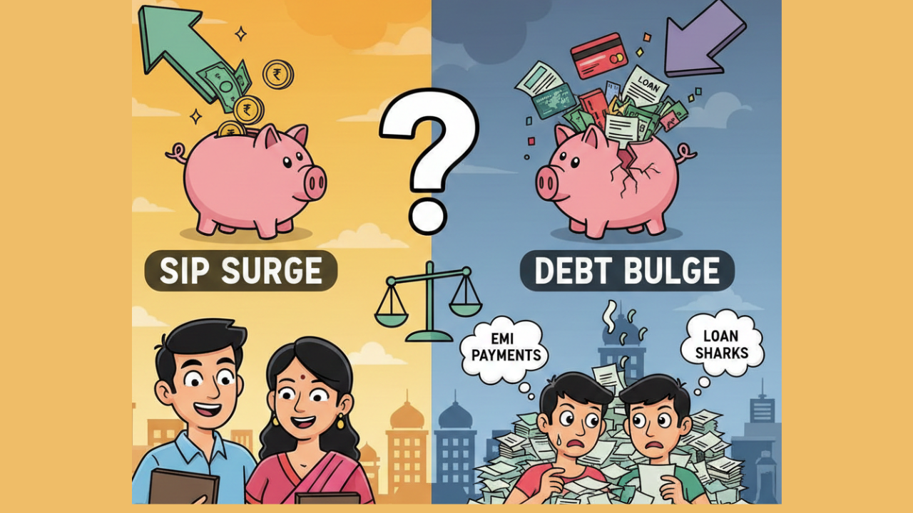 SIP surge to debt bulge: Is India's middle class building wealth or ...