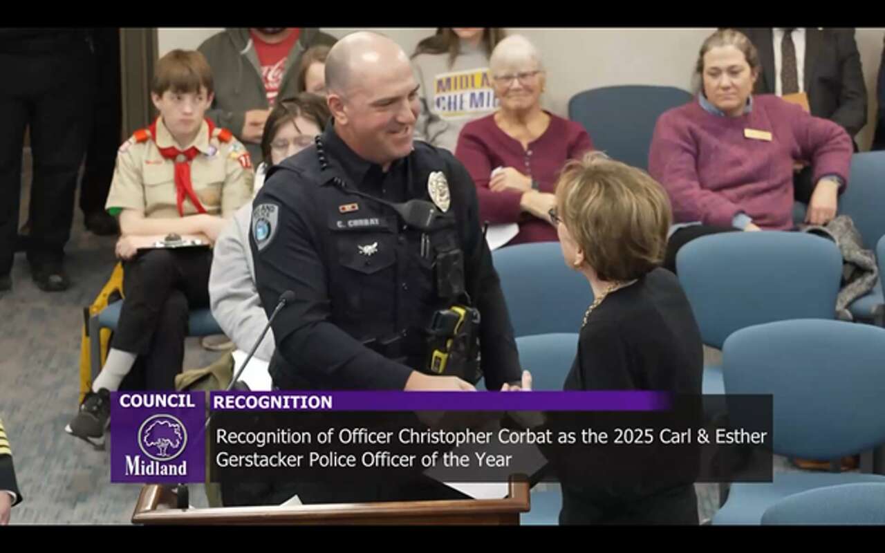 Midland council honors Officer Corbat and Firefighter McCoury with ...