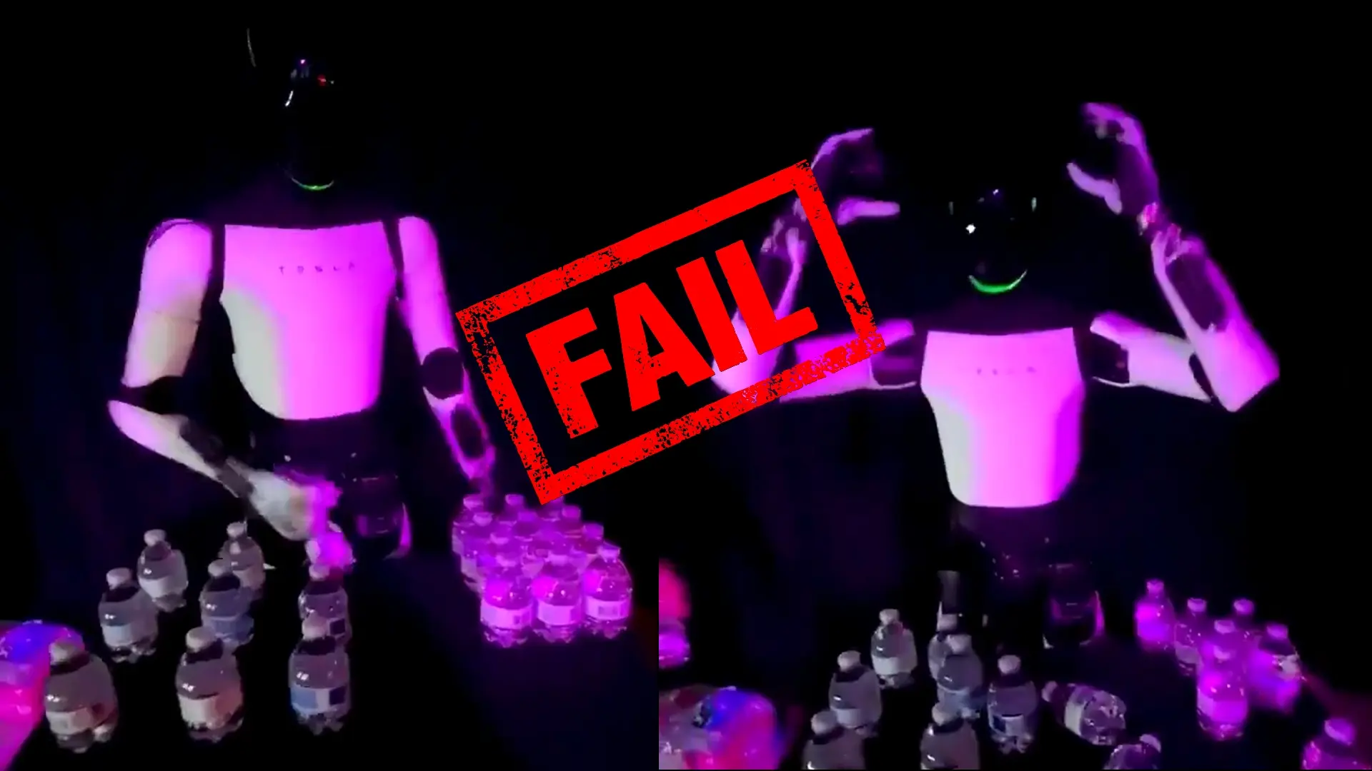 Al robot Tesla Optimus de Elon Musk le da un jamacuco y se desploma en ...