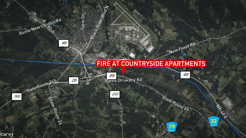 Fire closes Rome Oriskany Road near Countryside Apartments, drivers ...
