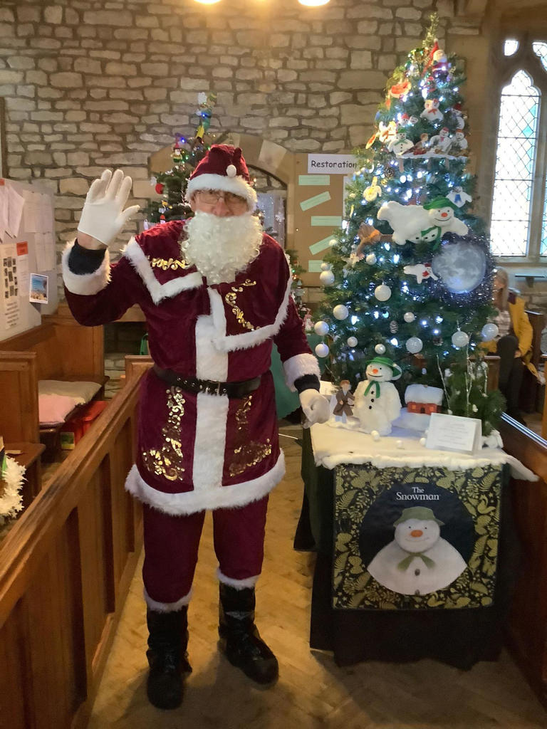 Christmas tree festival at St John the Baptist in Piddington