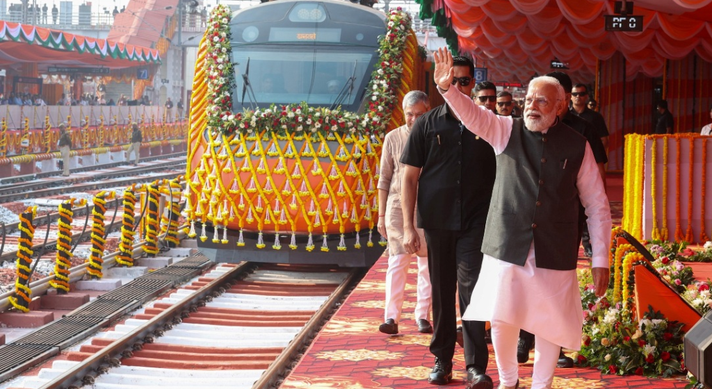 PM Modi flags off four trains in Varanasi; launch costs railways Rs 3. ...