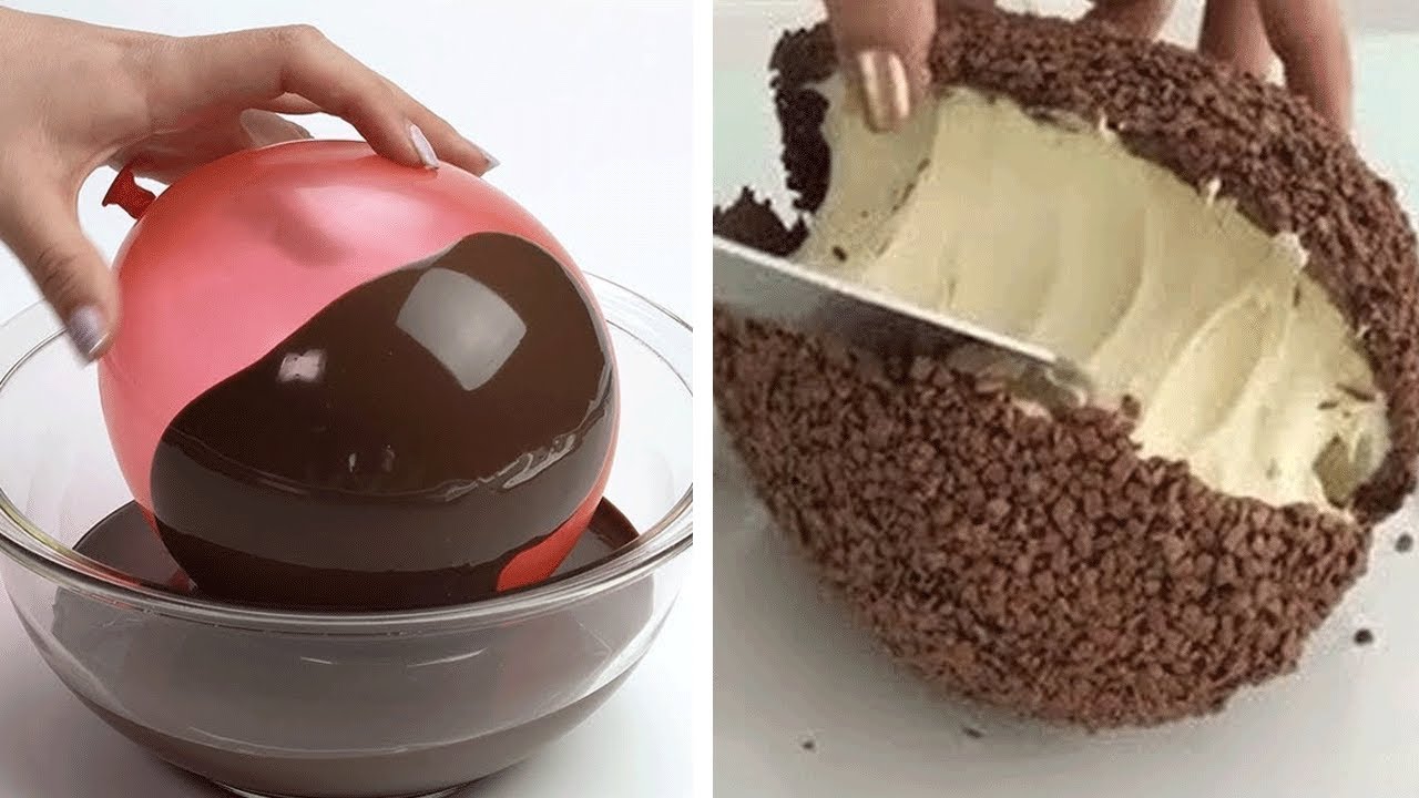 Satisfying cake video with balloon mold techniques