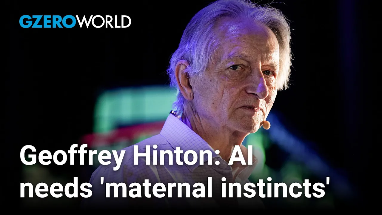Geoffrey Hinton on how humanity can survive AI | GZERO World with Ian ...
