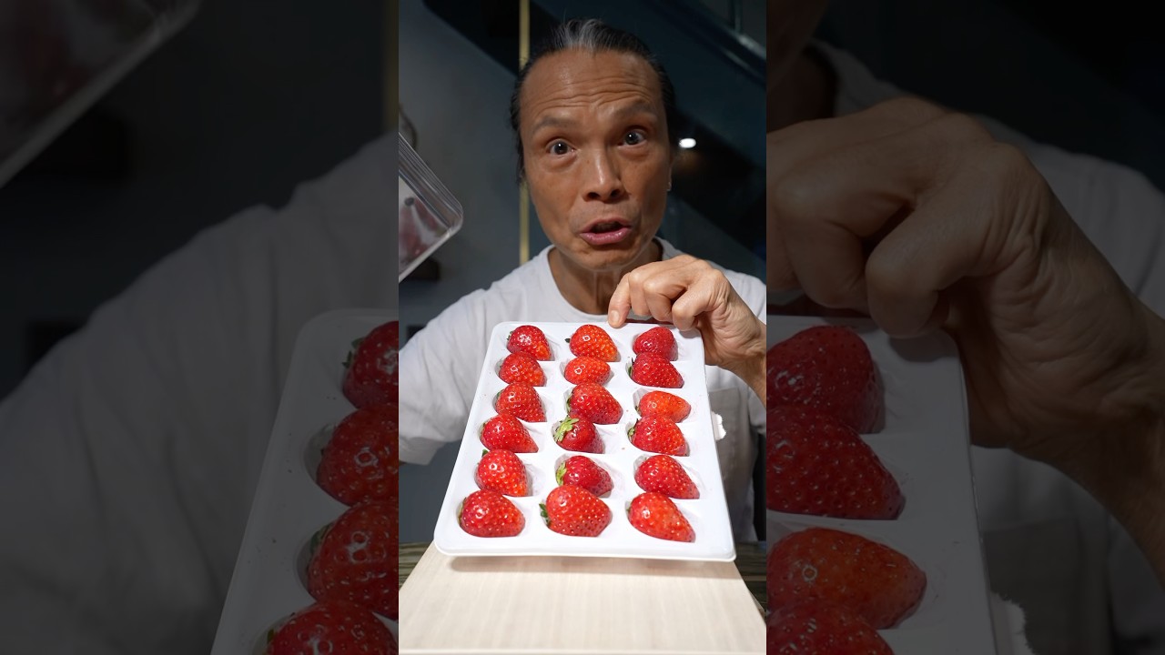 The world's most expensive strawberry 🍓