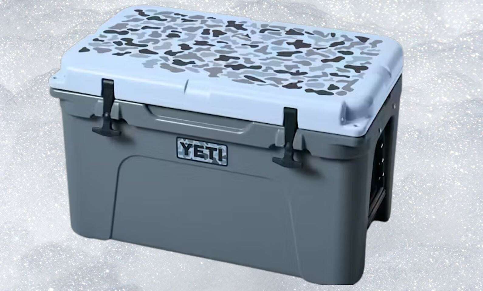 Yeti launches blue camo Tundra 45 cooler for Gear Garage 2025