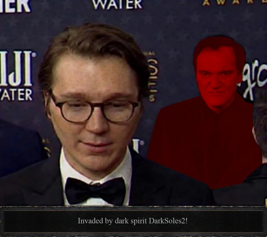 Is the 'Quentin Tarantino standing behind Paul Dano' meme real or AI ...
