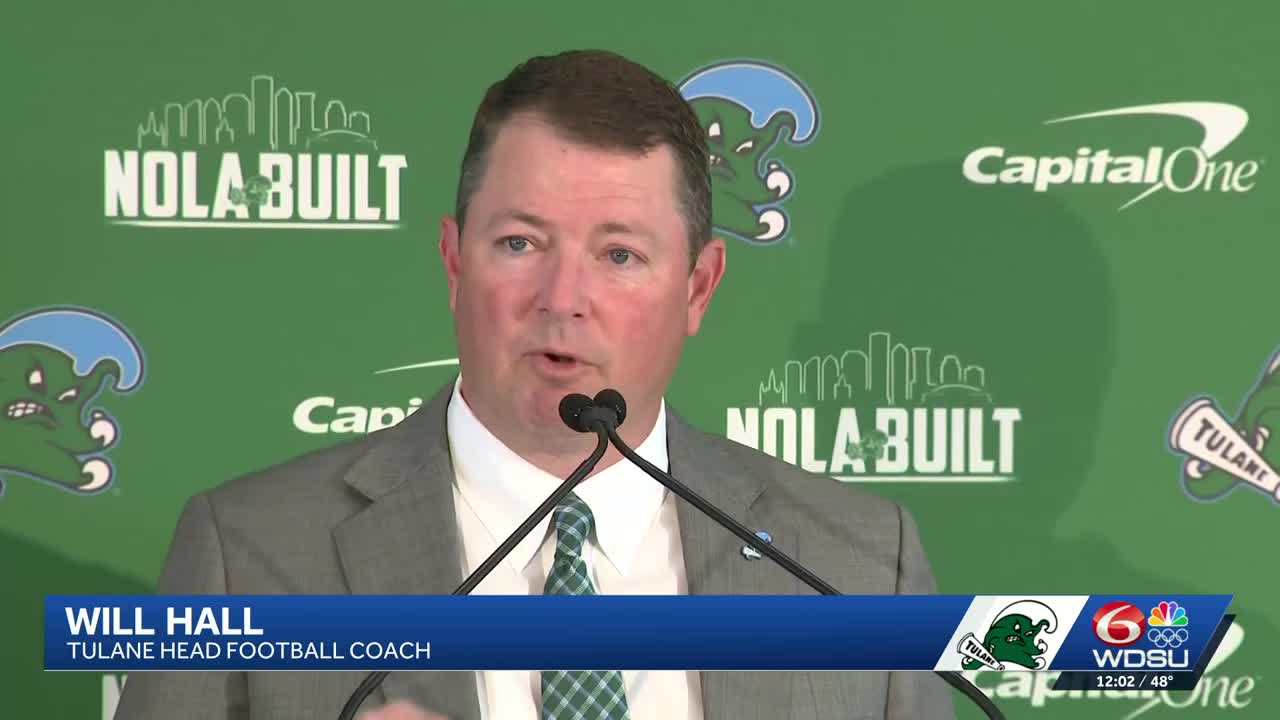 Will Hall formally introduced as next head coach for Tulane Green Wave