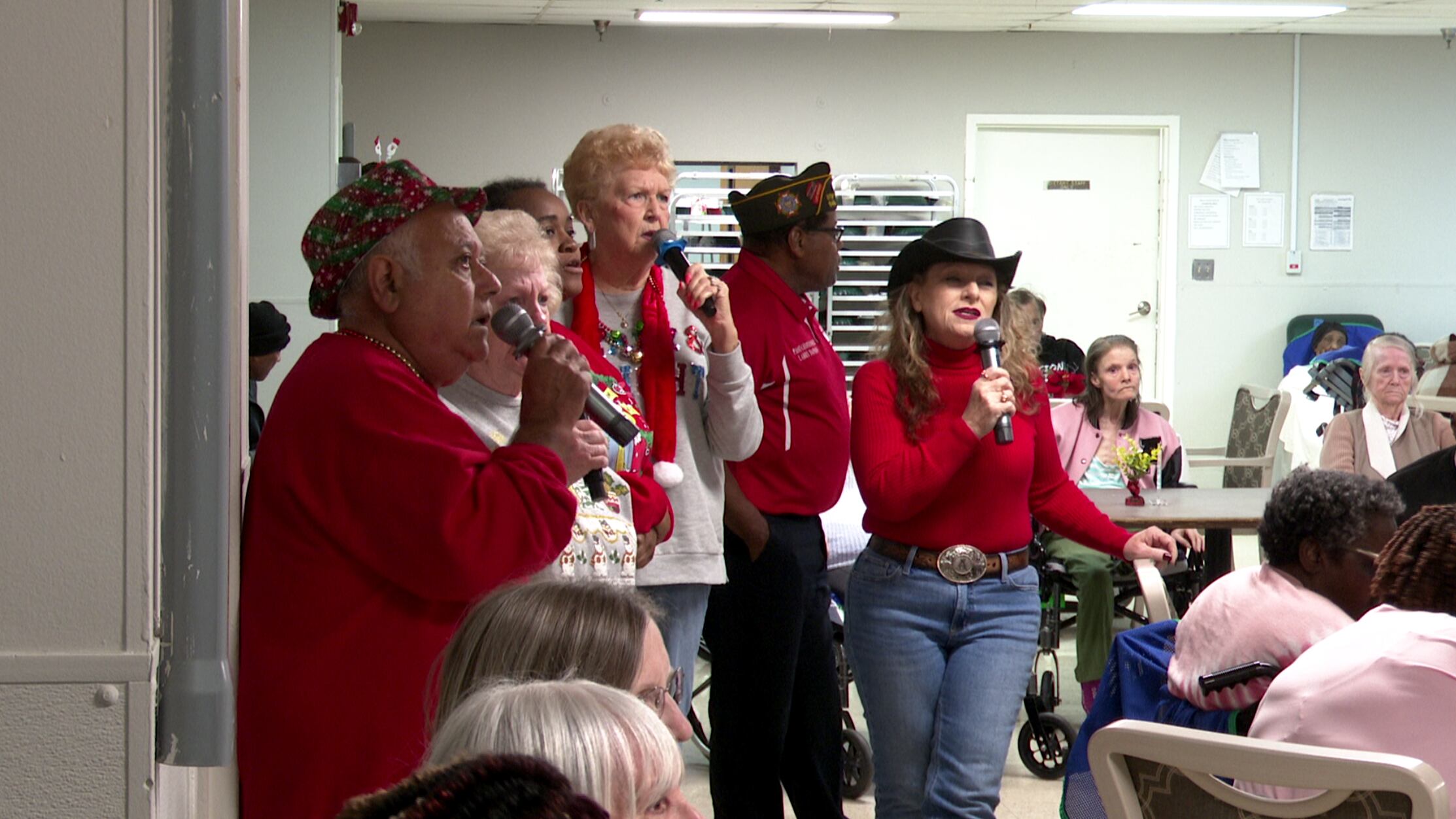 VFW surprises nursing home residents with karaoke, gifts in Augusta