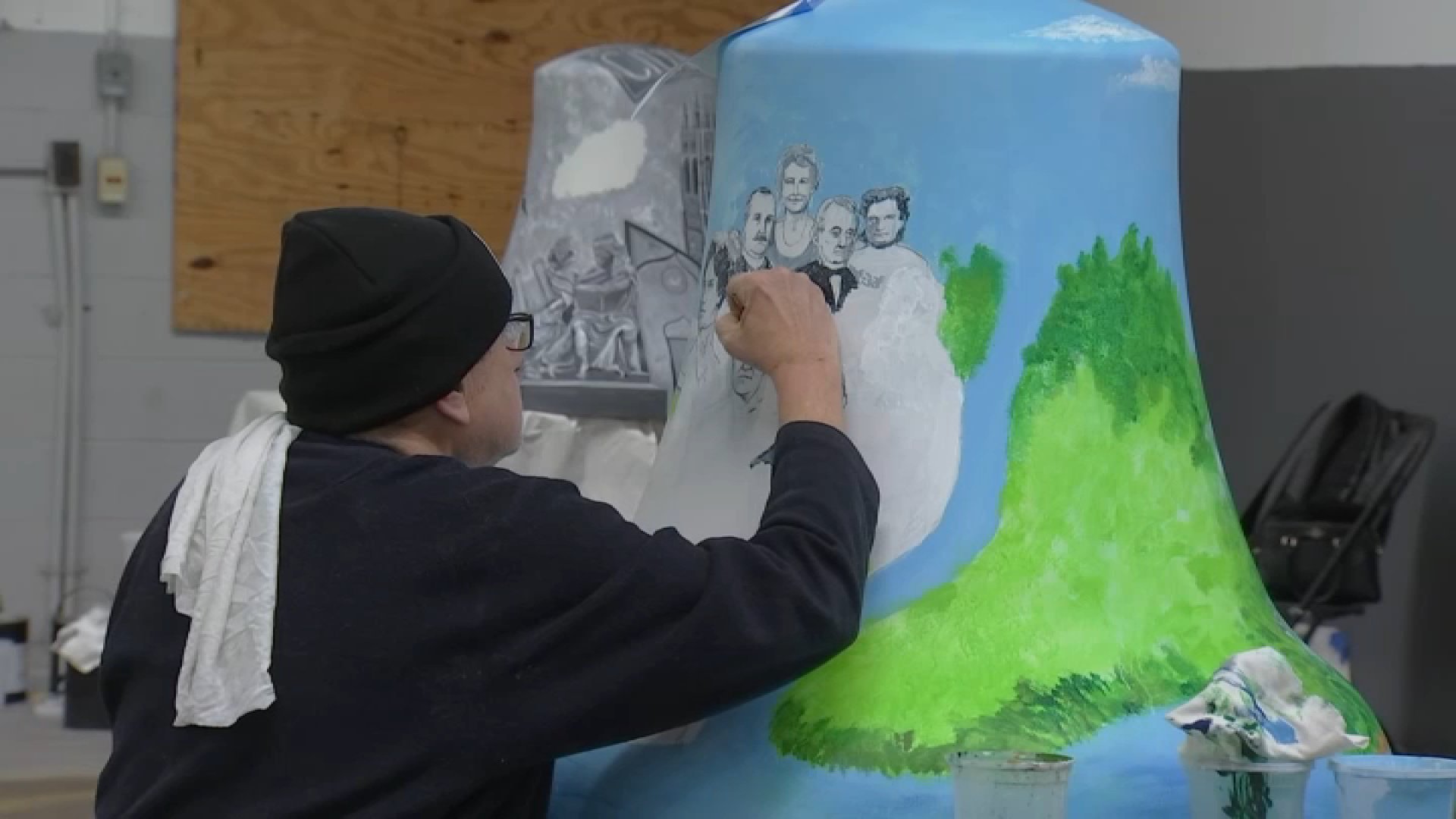 Artists paint replica Liberty Bells to display in Philadelphia ...