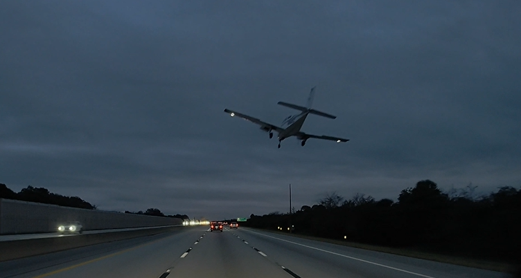 Watch: Video shows moment plane collides with car during crash landing ...