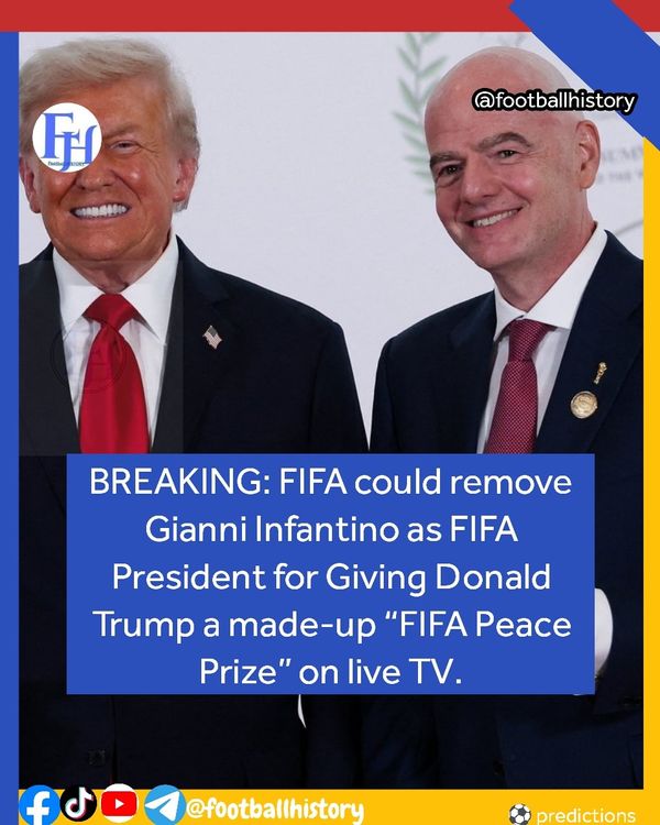 Could FIFA remove its president for giving Trump the FIFA Peace Prize ...