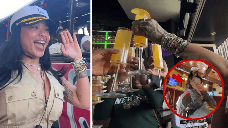 India Love brings the fun as 'TMZ Brunch Bus' host, hours after ...