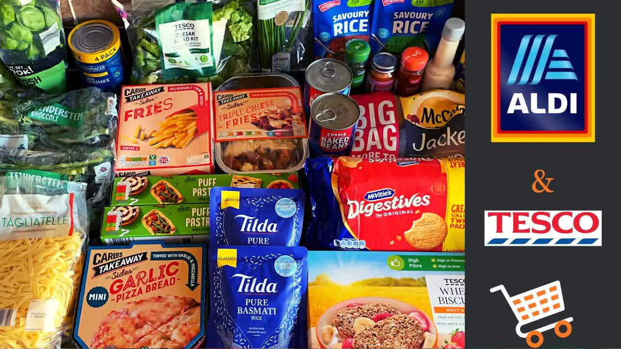 Weekly Scottish grocery haul Aldi, Tesco, local butcher
