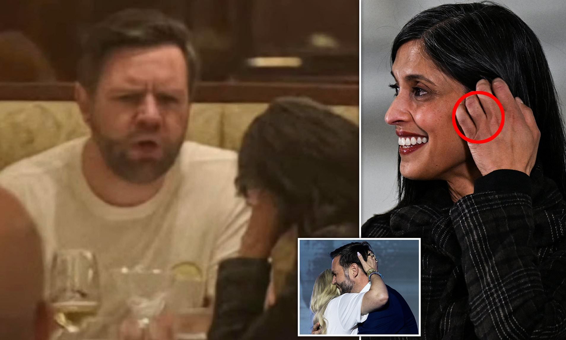 JD Vance hits back after he was caught yelling at Usha in restaurant