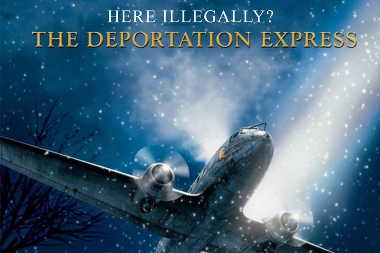 ICE launches horrifying 'The Deportation Express' Christmas self-deport ...