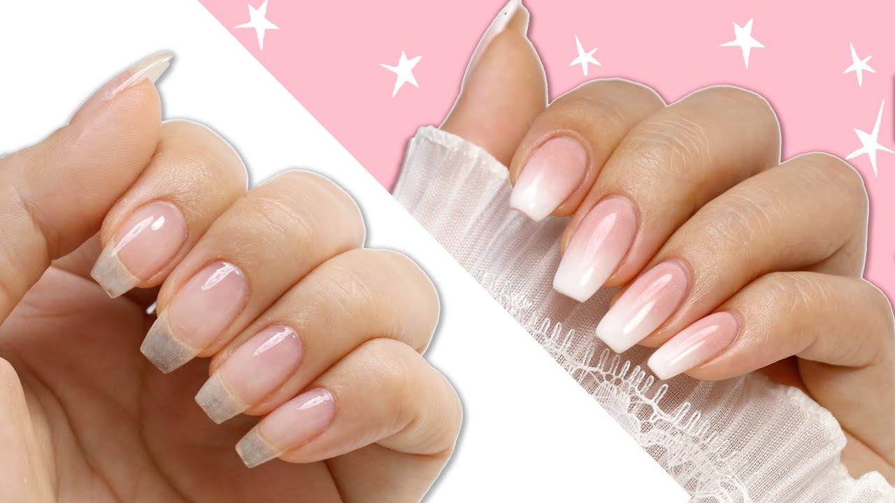 Simple steps to a stunning French fade manicure
