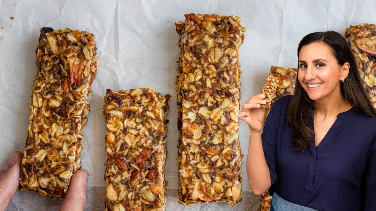Homemade granola bars for kids