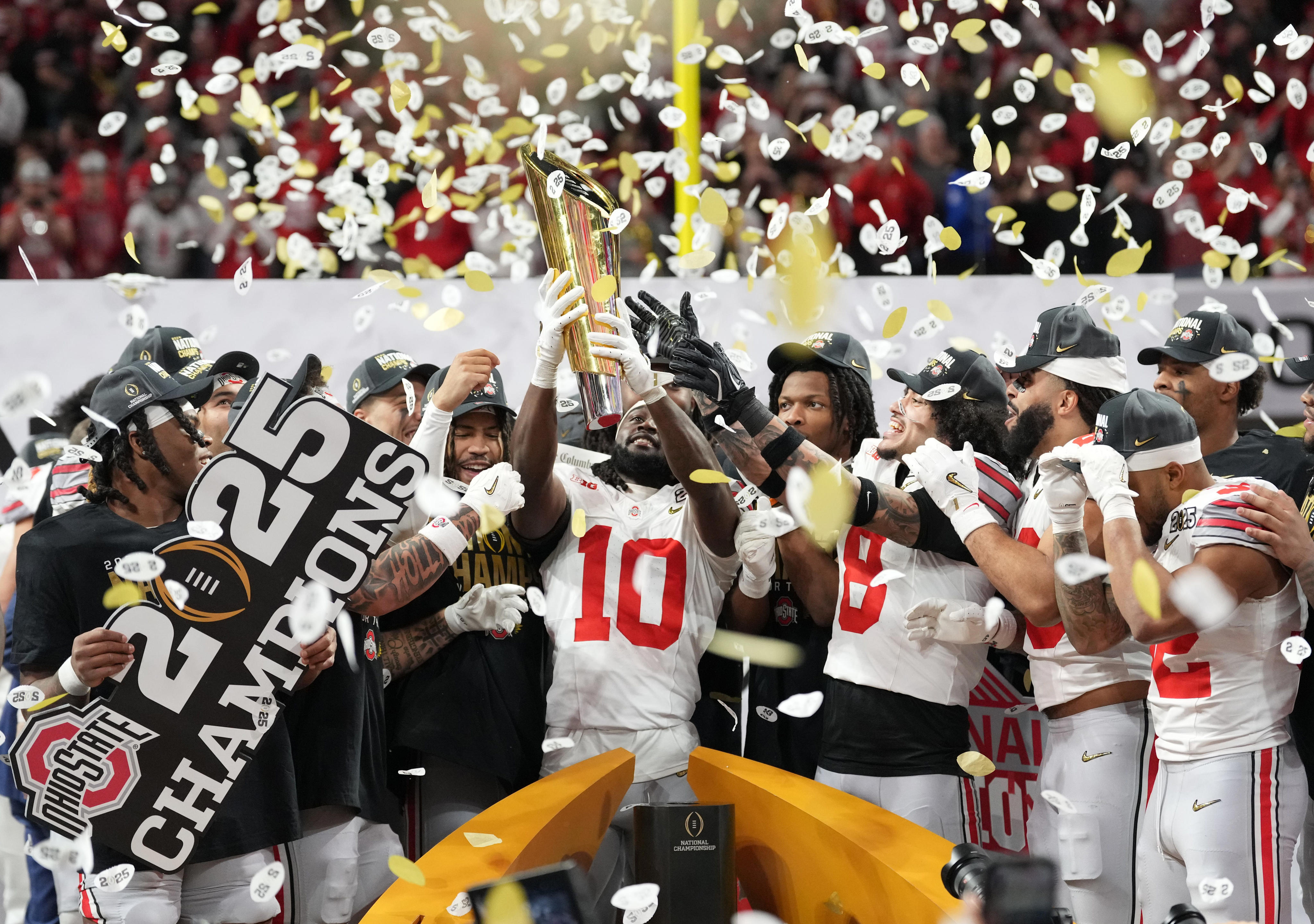 Where does Ohio State rank in all-time wins in the CFP?