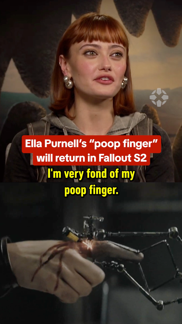 Fallout's Ella Purnell has a "poop finger"