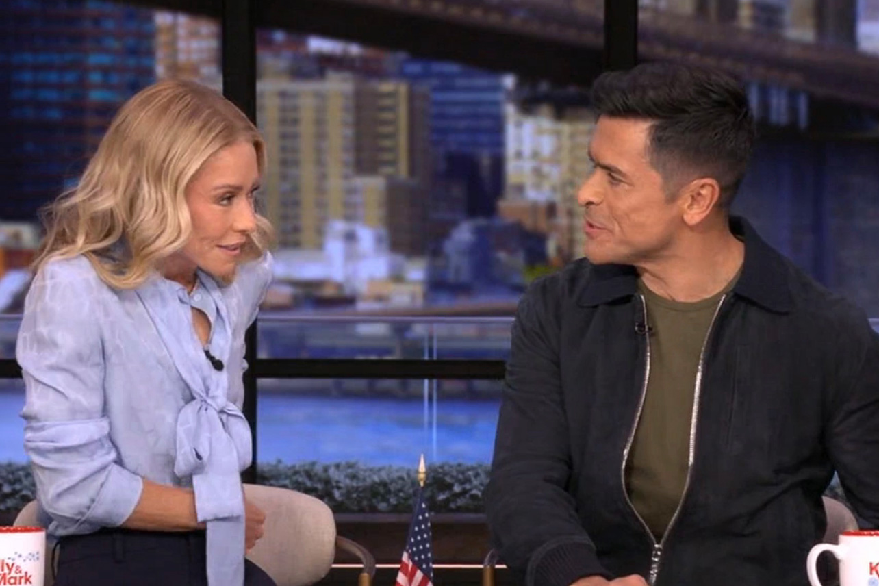 Kelly Ripa disheveled as she opens up ‘Live’: “You were banging on the ...
